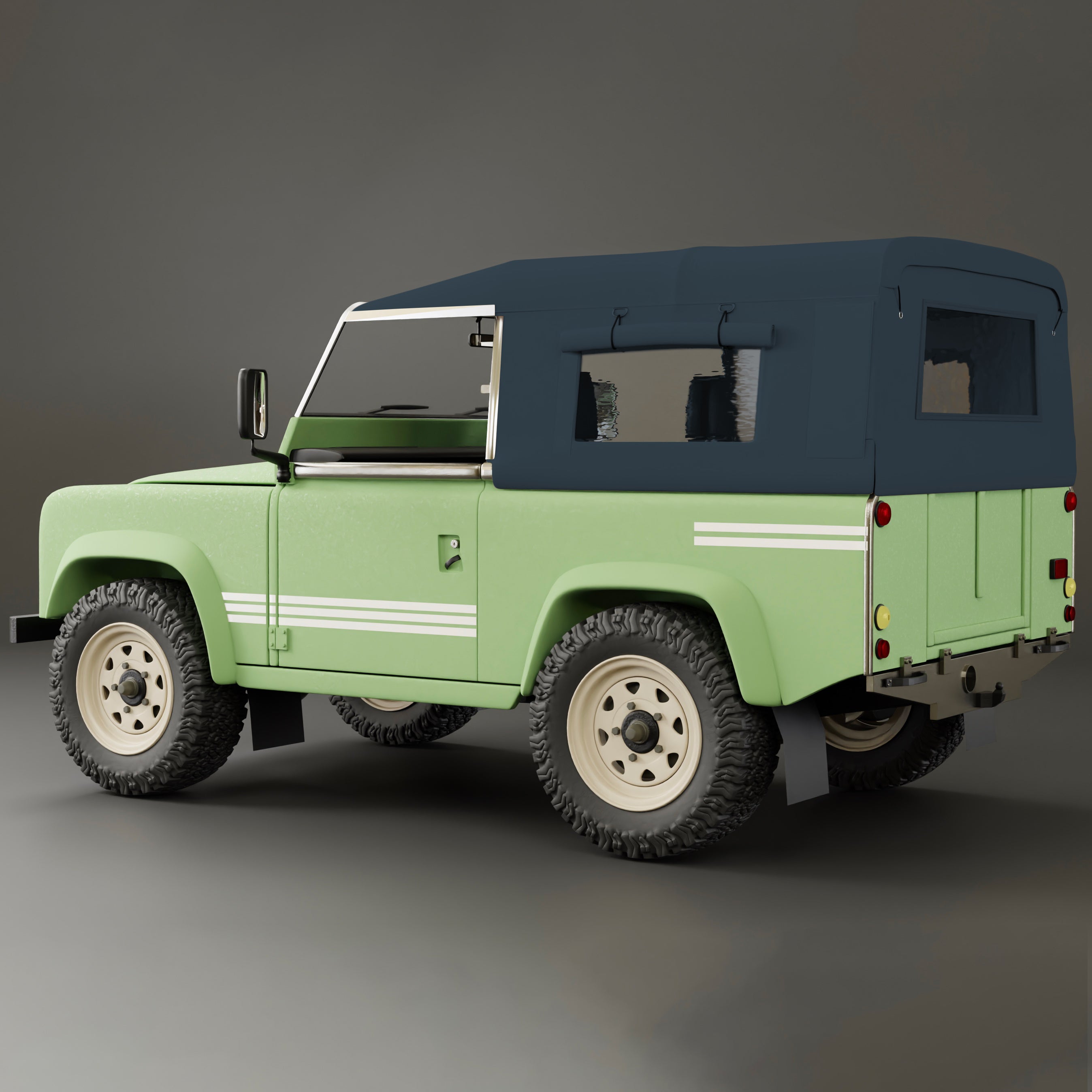90" - Land Rover Defender - Full Hood - With Side Windows & Blinds (FY ...